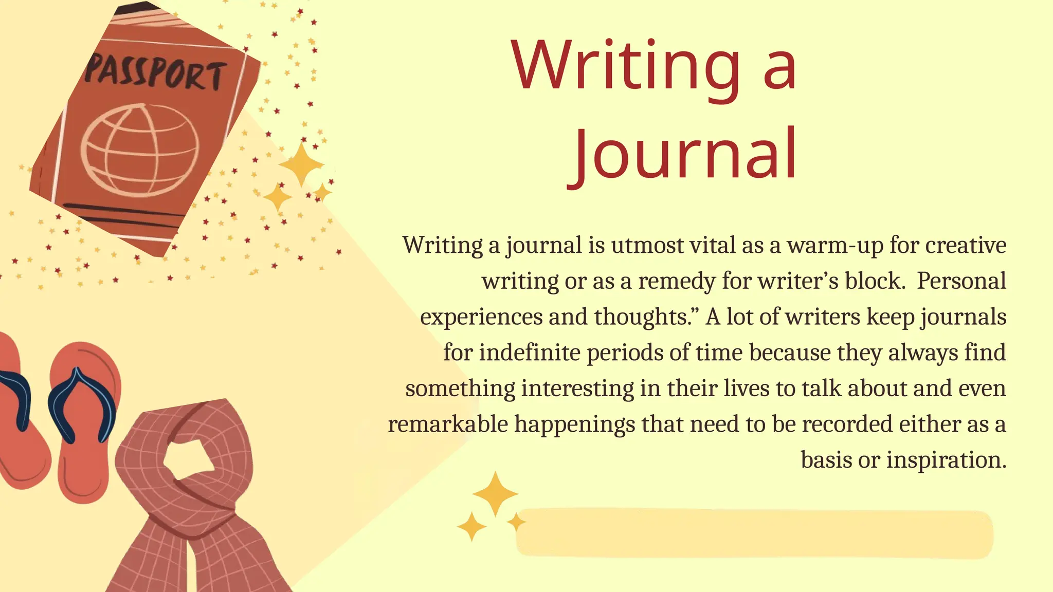WRITERS IDEAS ON HOW TO WRITE A JOURNAL.pptx | Free Download