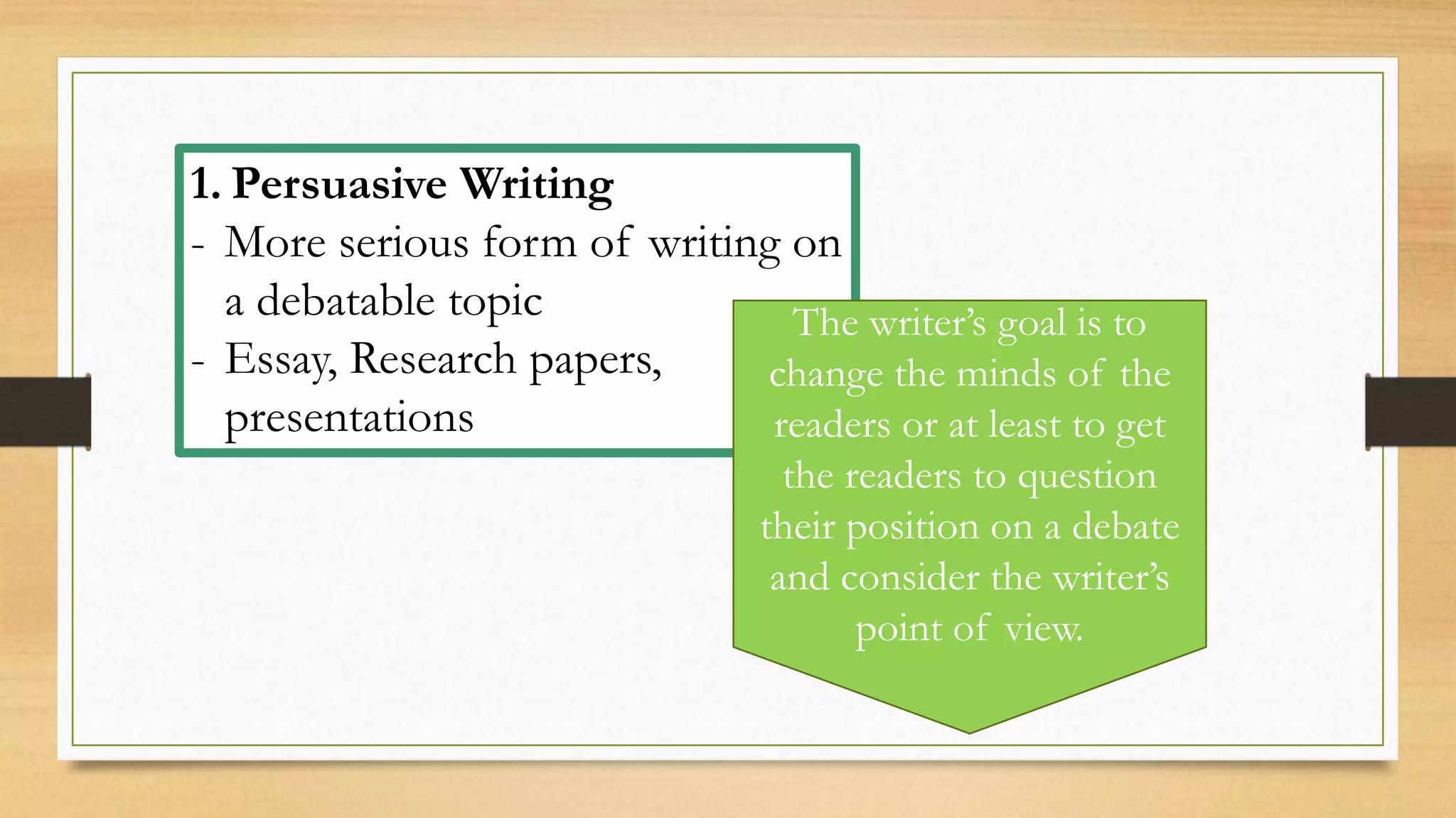 Writing objectives | PPT