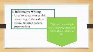 Writing objectives | PPT