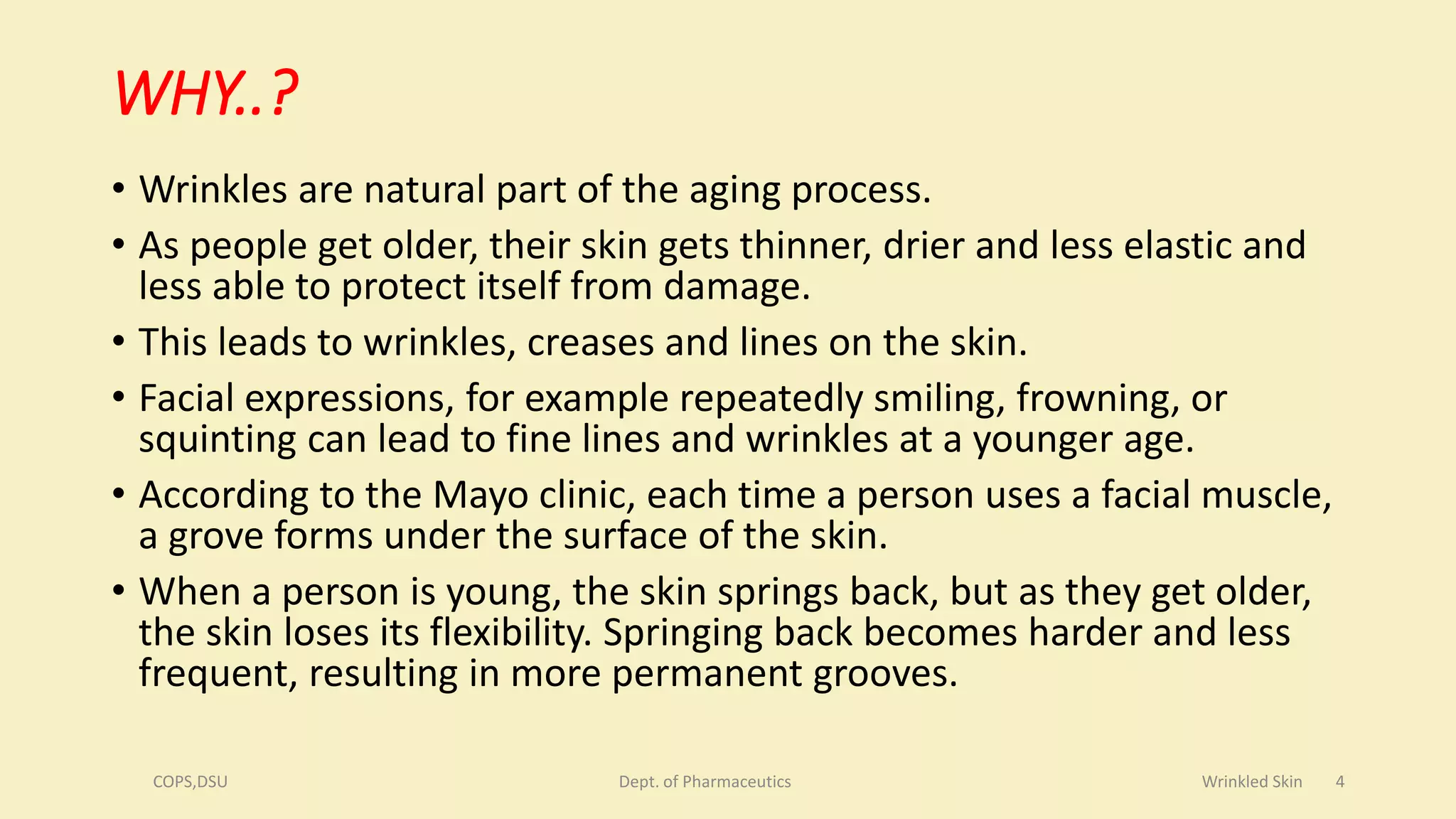 Wrinkled skin | PPTX