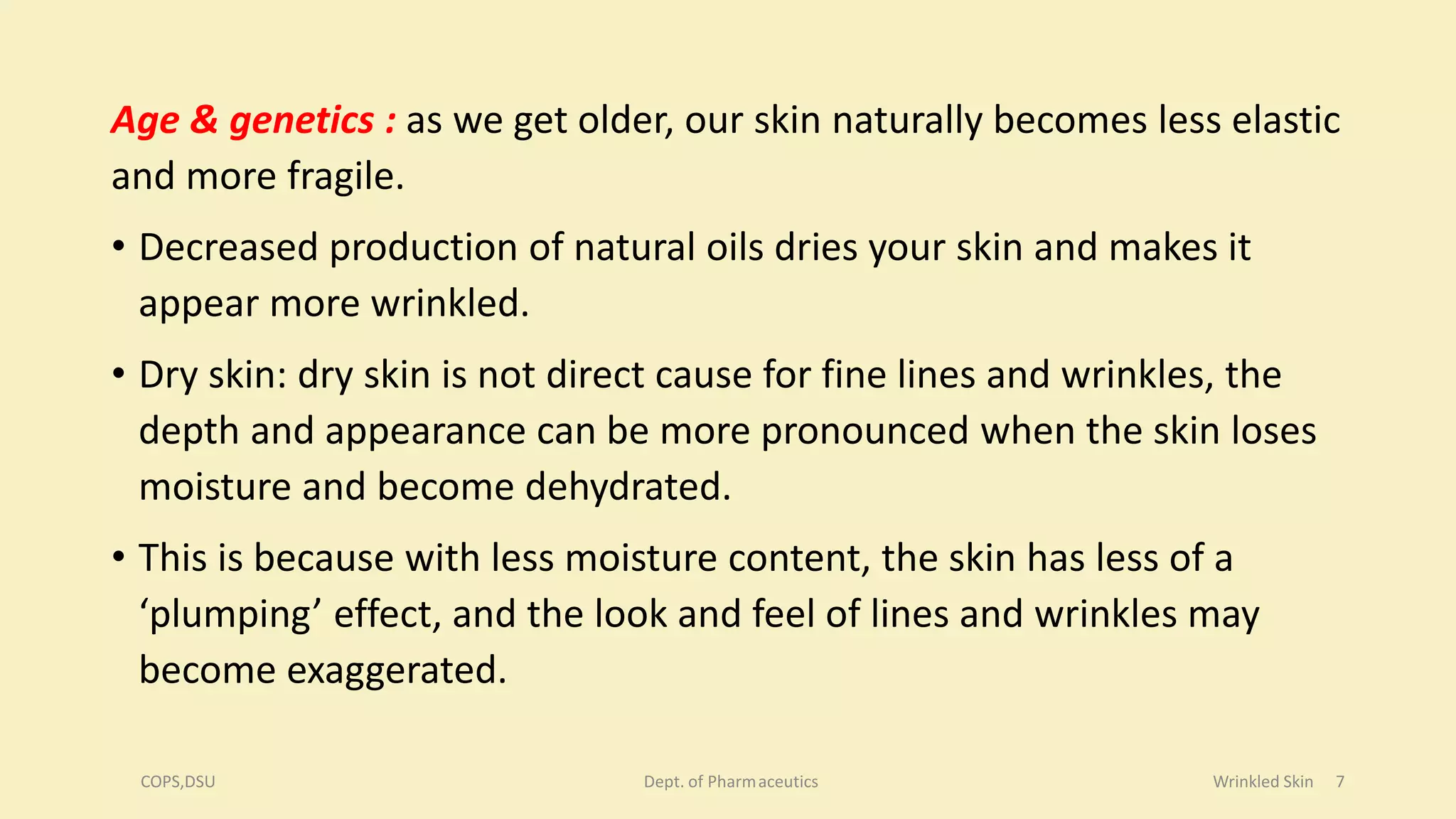 Wrinkled skin | PPTX
