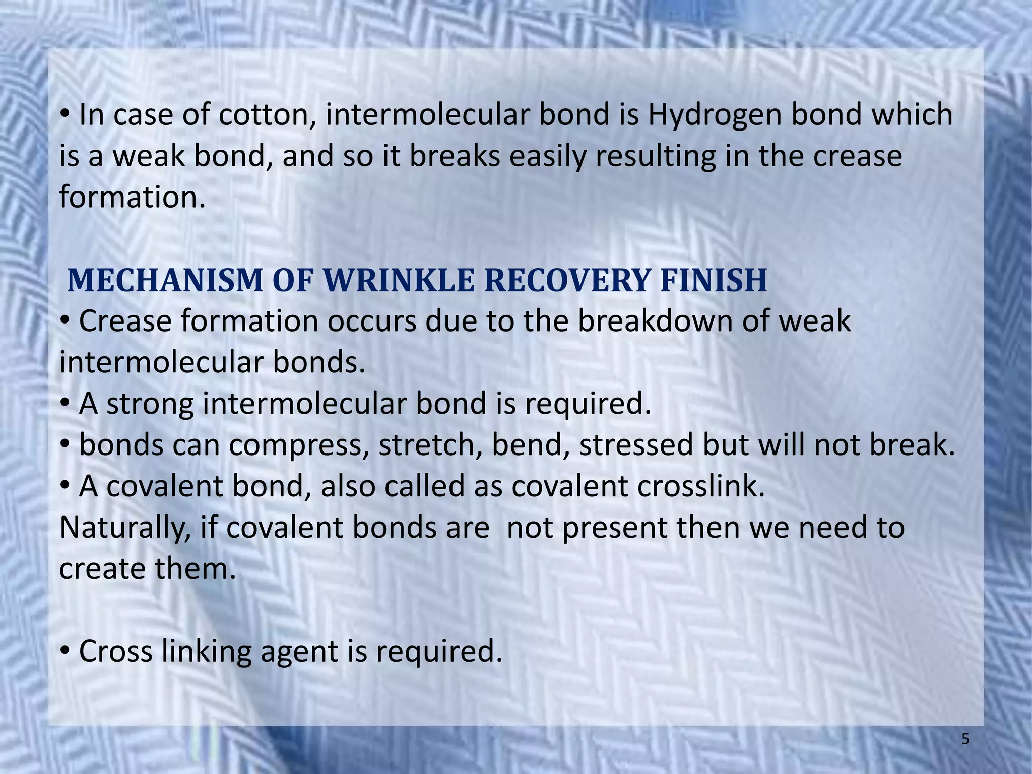 Wrinkle resist finish | PPTX