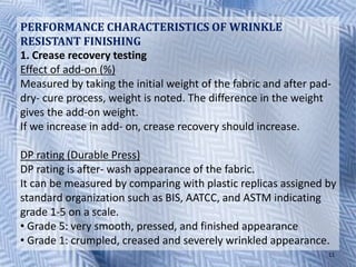 Wrinkle resist finish | PPTX