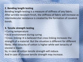 Wrinkle resist finish | PPTX