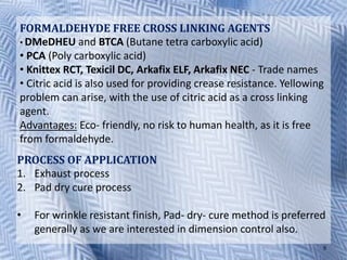 Wrinkle resist finish | PPTX