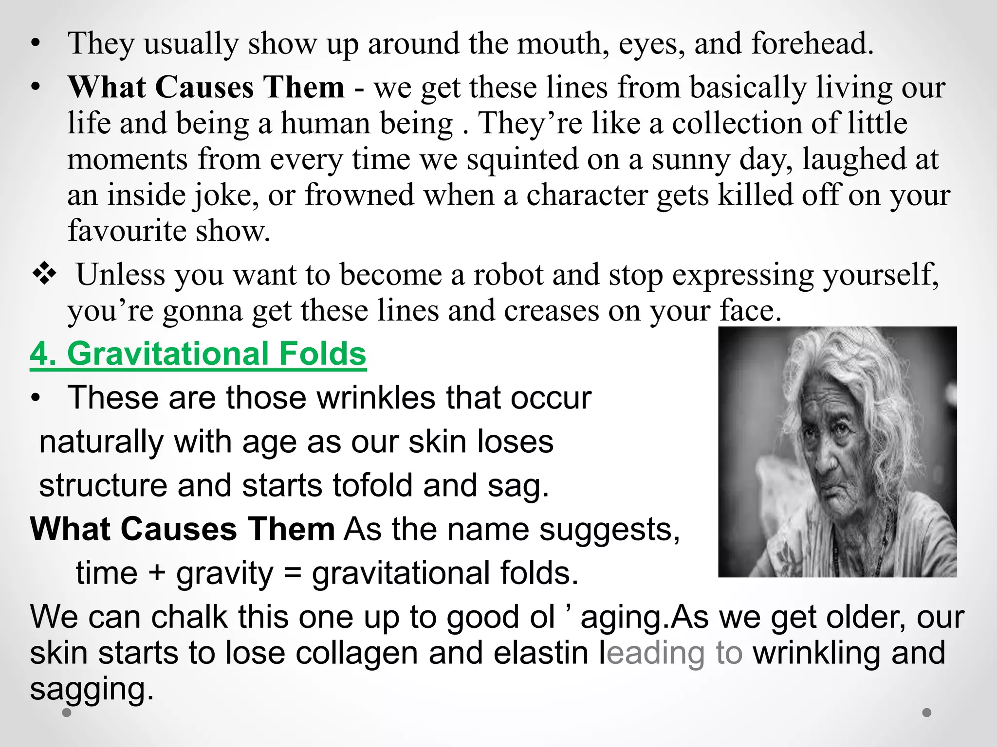 Wrinkles and body odour | PPTX