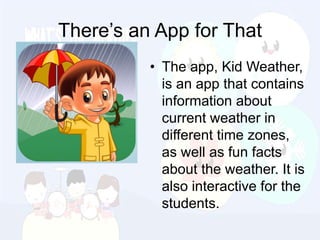 3rd Grade - Weather - Technology Module Presentation | PPTX