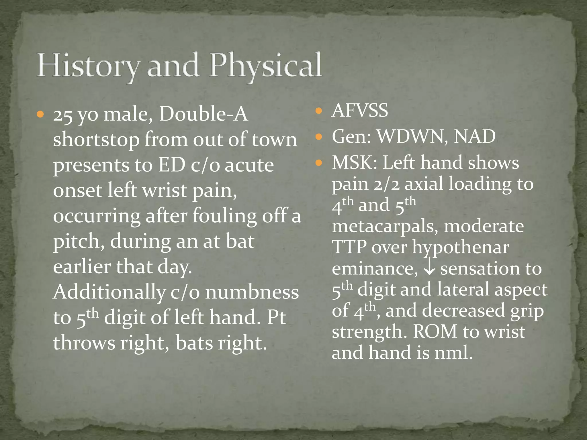 Hamate Fracture | PPTX