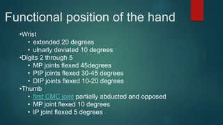 Biomechanics of wrist & Hand | PPTX