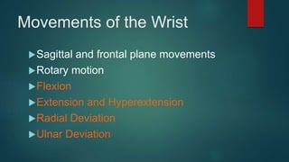 Biomechanics of wrist & Hand | PPTX