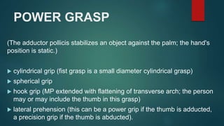 Biomechanics of wrist & Hand | PPTX