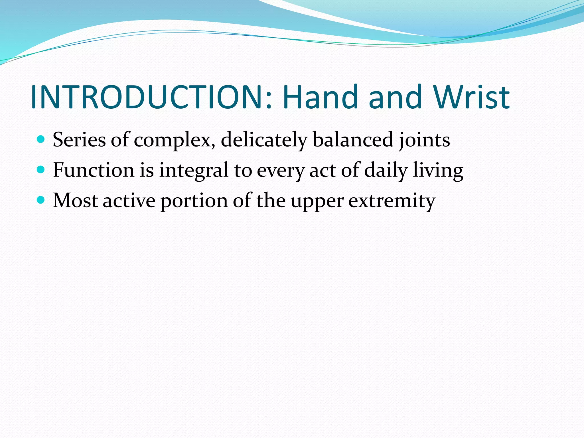 Wrist and hand examination | PPTX
