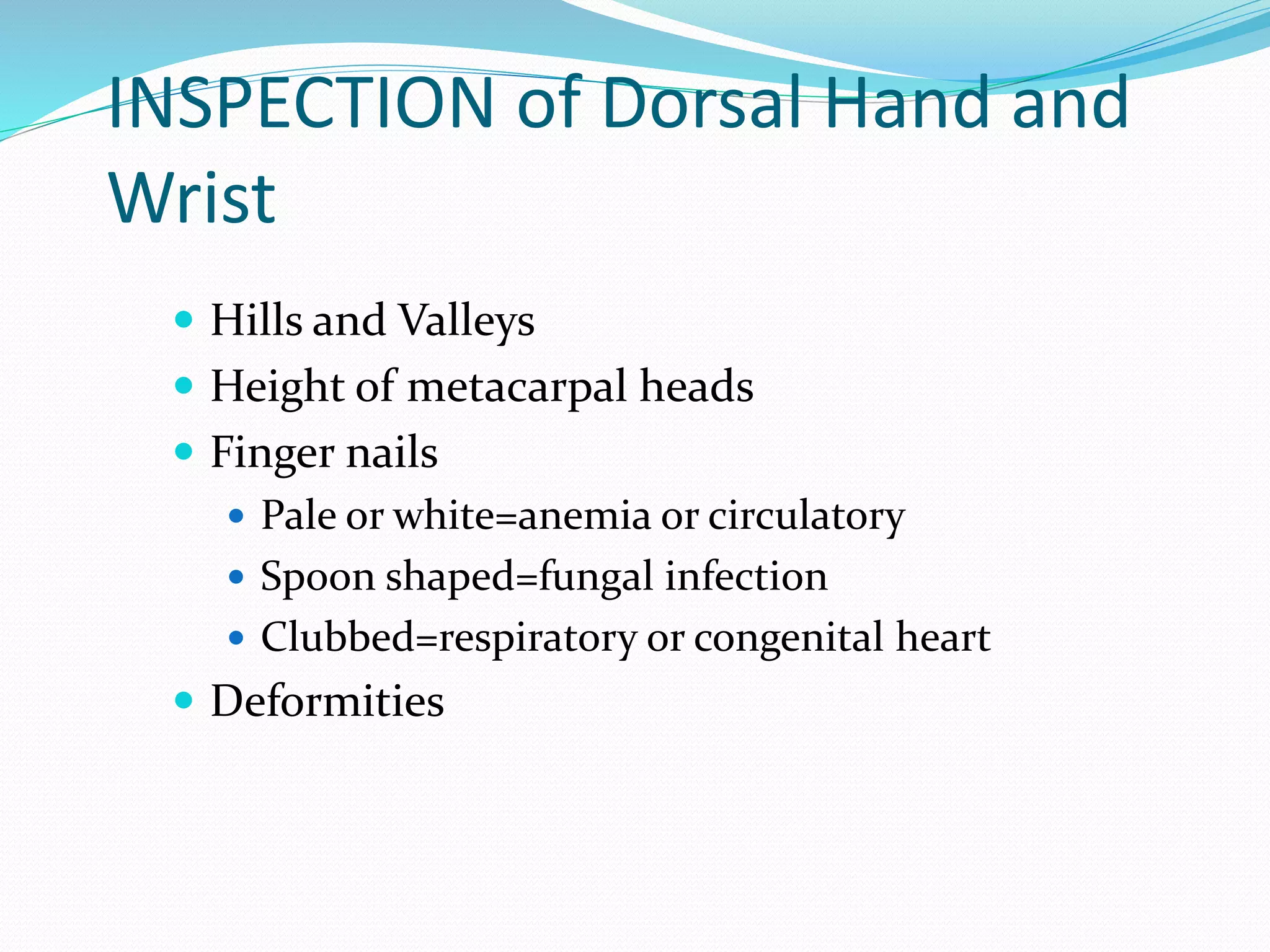 Wrist and hand examination | PPTX