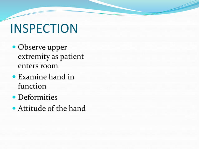 Wrist and hand examination | PPTX