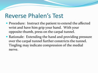 Reverse Phalens Test