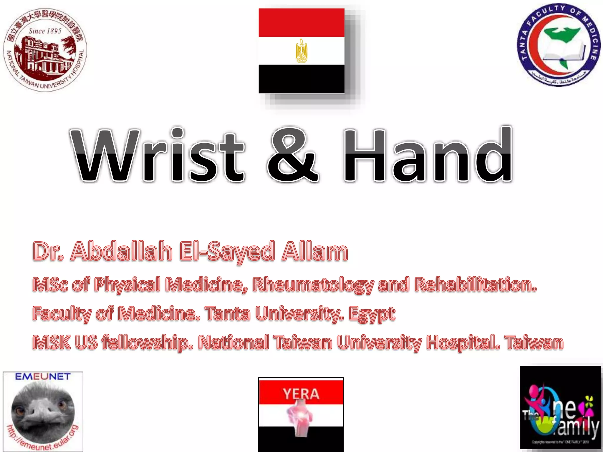 MSK US of Wrist & Hand | PPTX