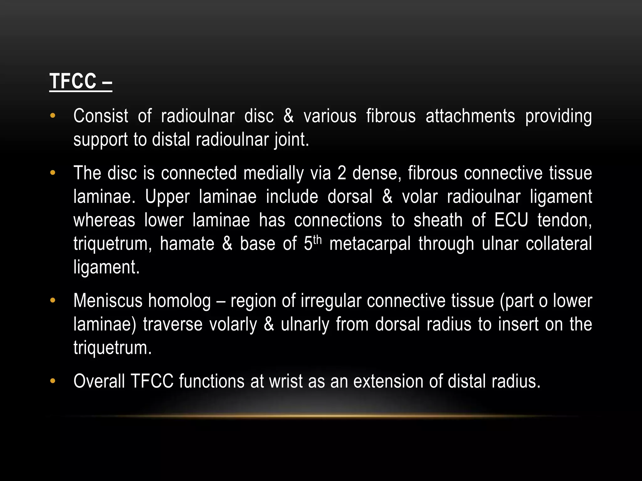 Wrist & hand complex | PPTX