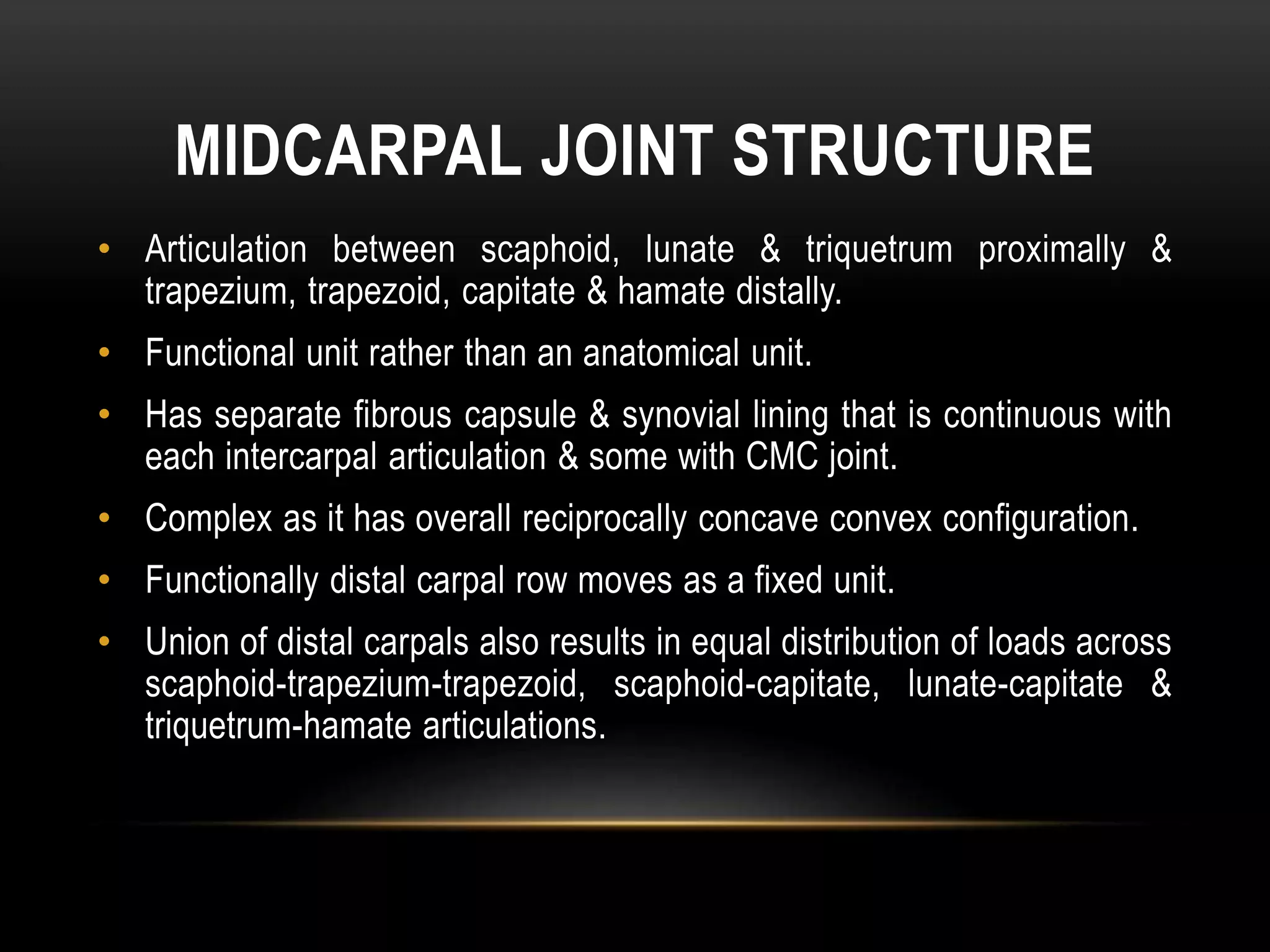Wrist & hand complex | PPTX