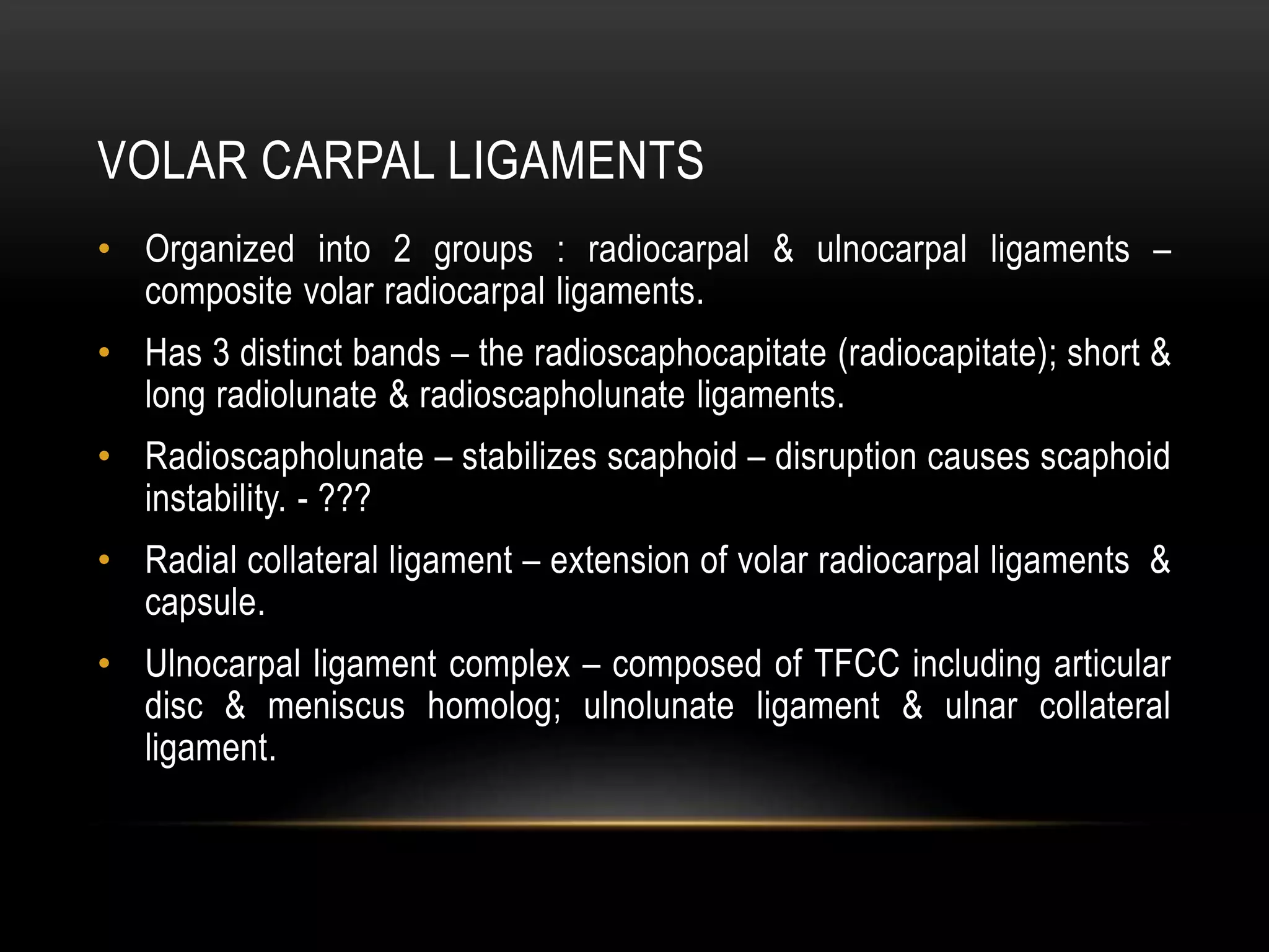 Wrist & hand complex | PPTX