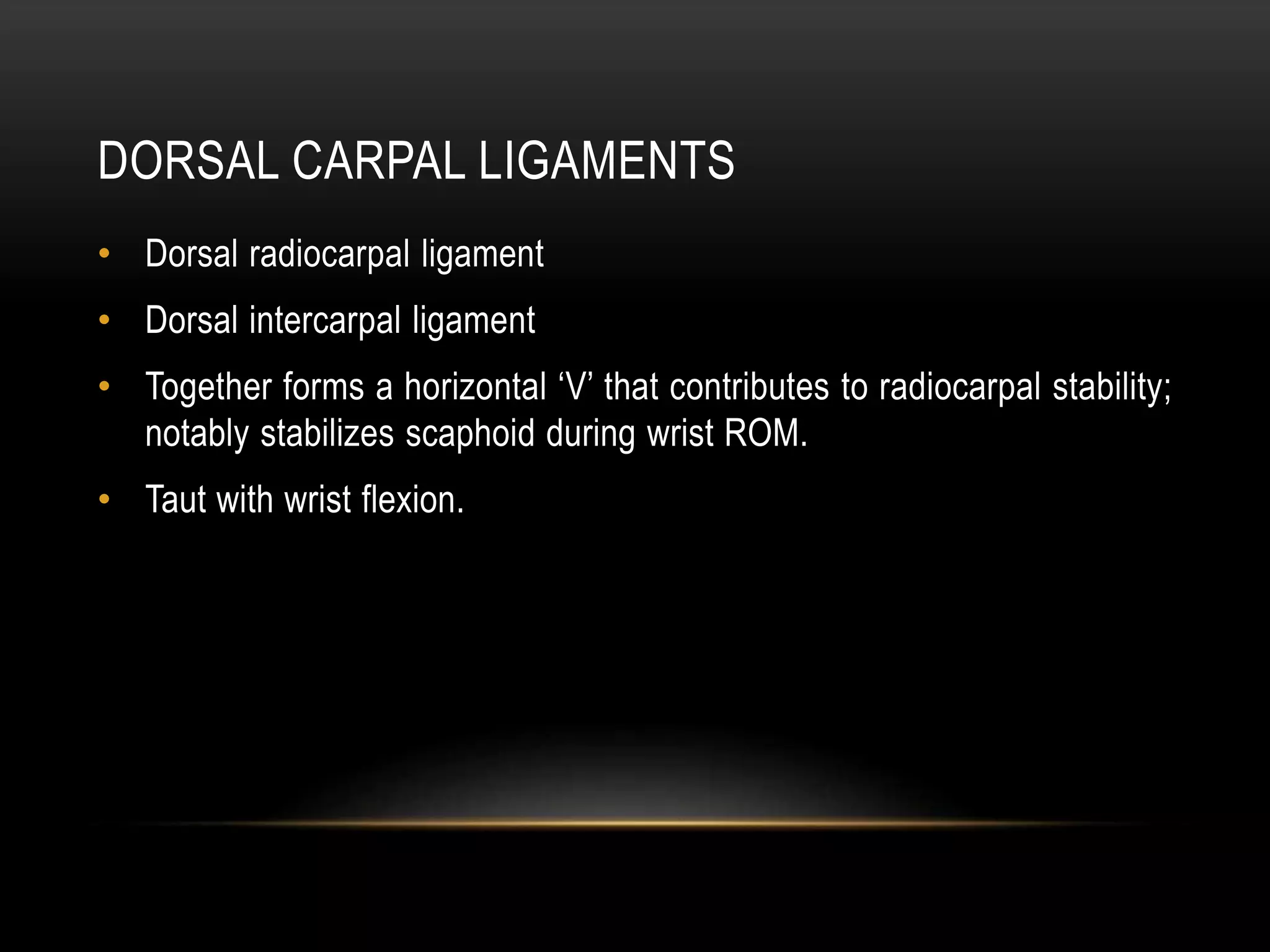 Wrist & hand complex | PPTX