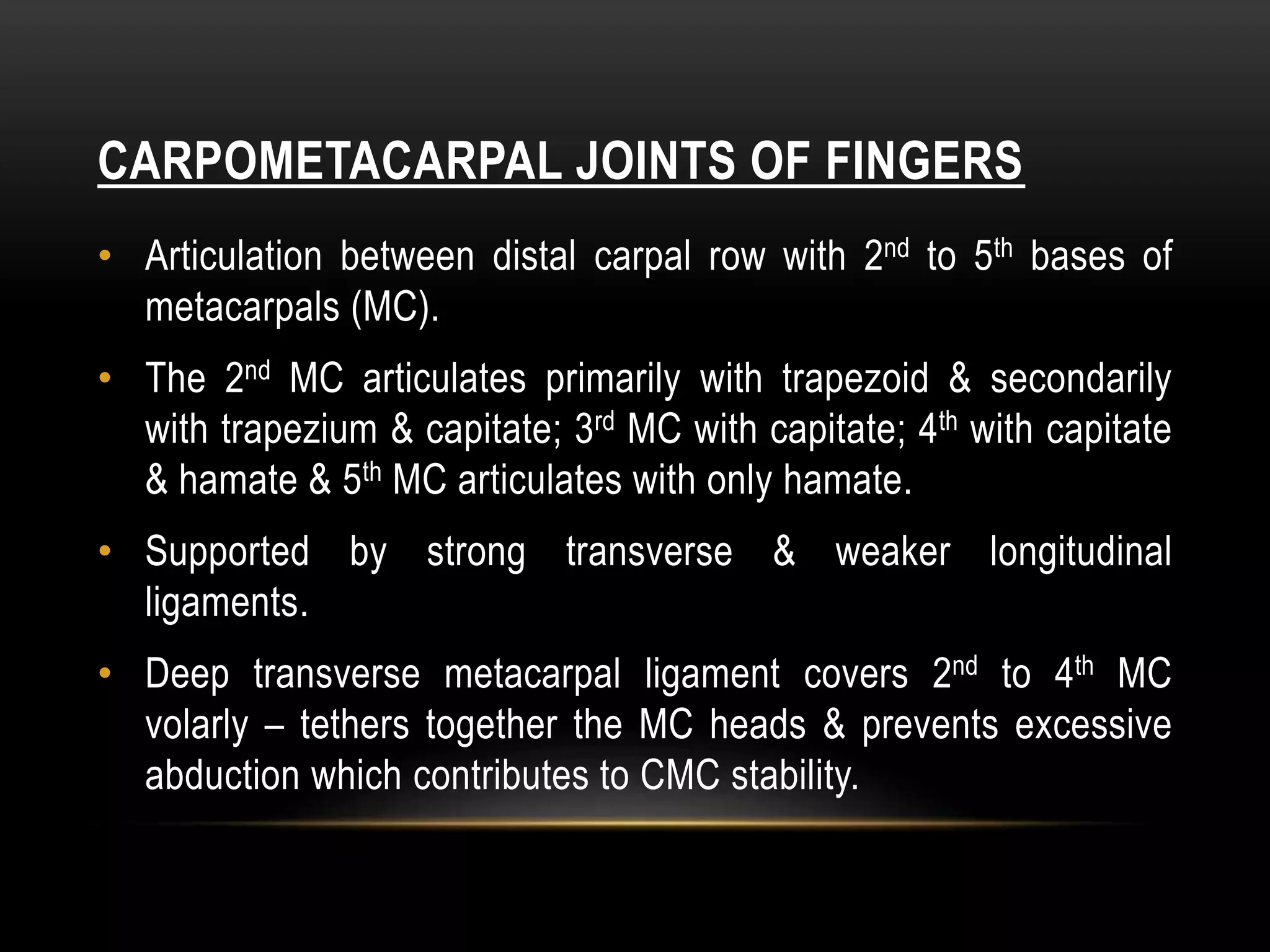 Wrist & hand complex | PPT