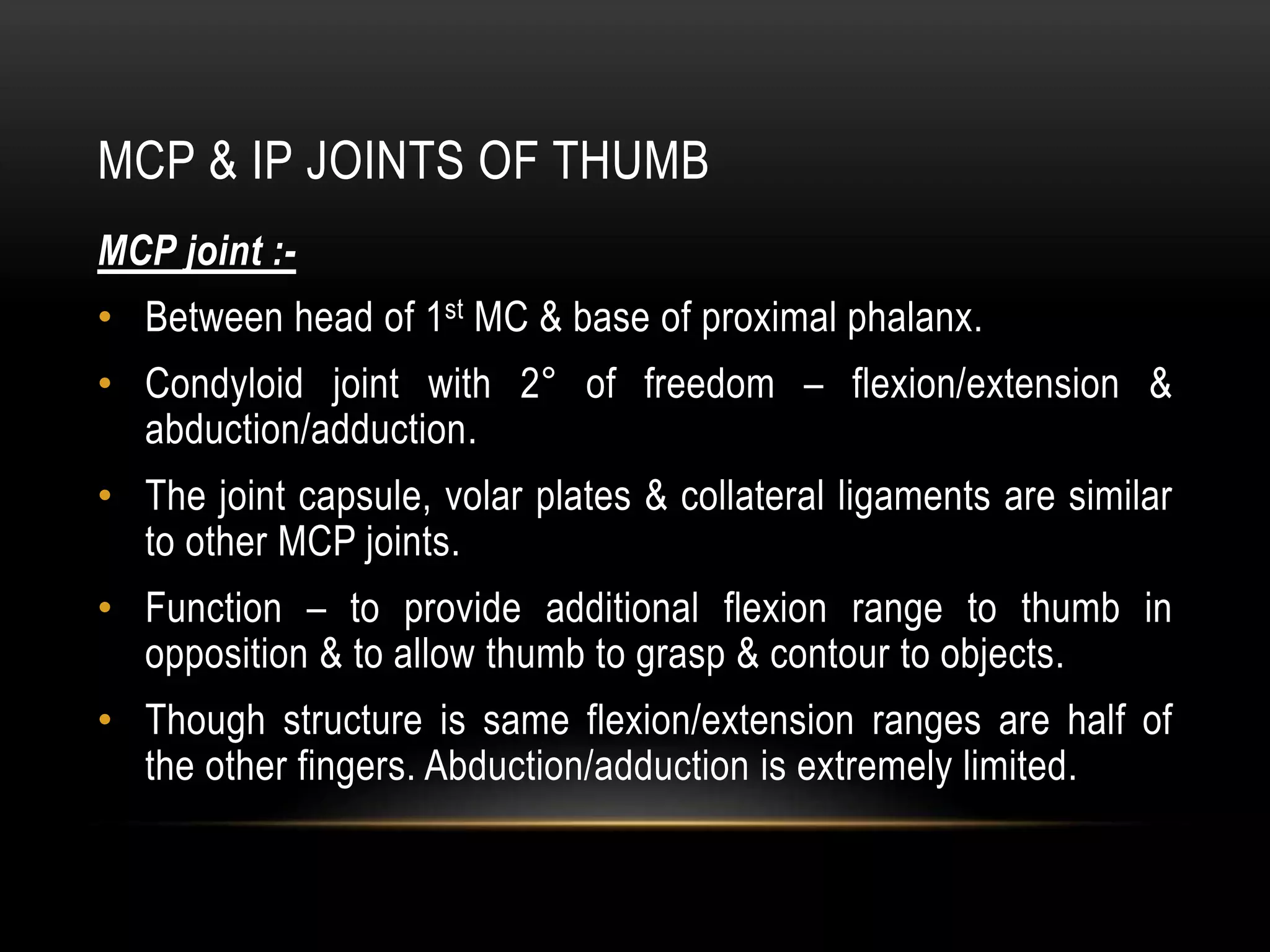 Wrist & hand complex | PPTX
