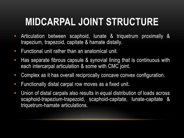 Wrist & hand complex | PPTX