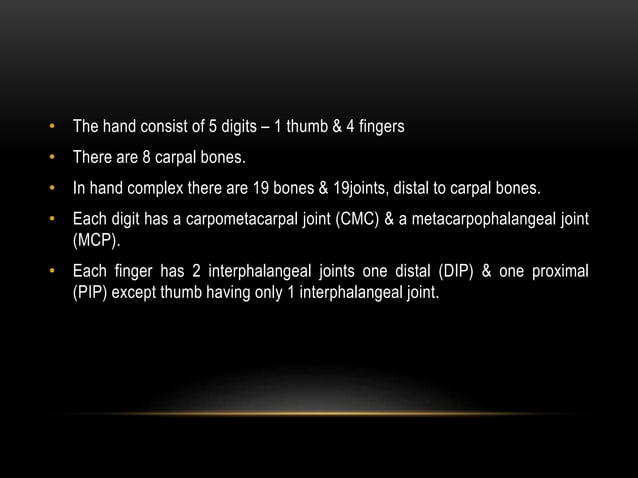 Wrist & hand complex | PPTX