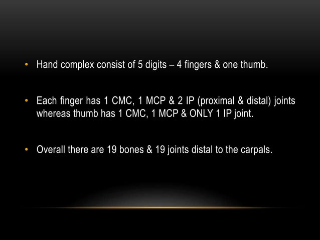 Wrist & hand complex | PPTX