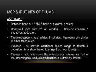 Wrist & hand complex | PPTX
