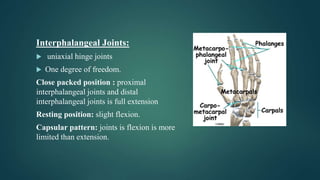 forearm, Wrist, hand joint anatomy & examination | PPTX