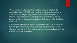 forearm, Wrist, hand joint anatomy & examination | PPTX