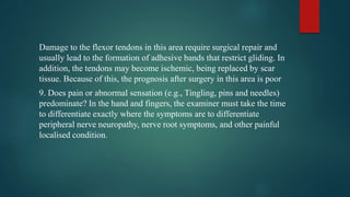 forearm, Wrist, hand joint anatomy & examination | PPTX