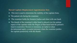 forearm, Wrist, hand joint anatomy & examination | PPTX