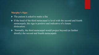 forearm, Wrist, hand joint anatomy & examination | PPTX