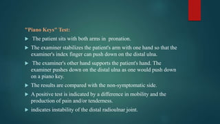 forearm, Wrist, hand joint anatomy & examination | PPTX