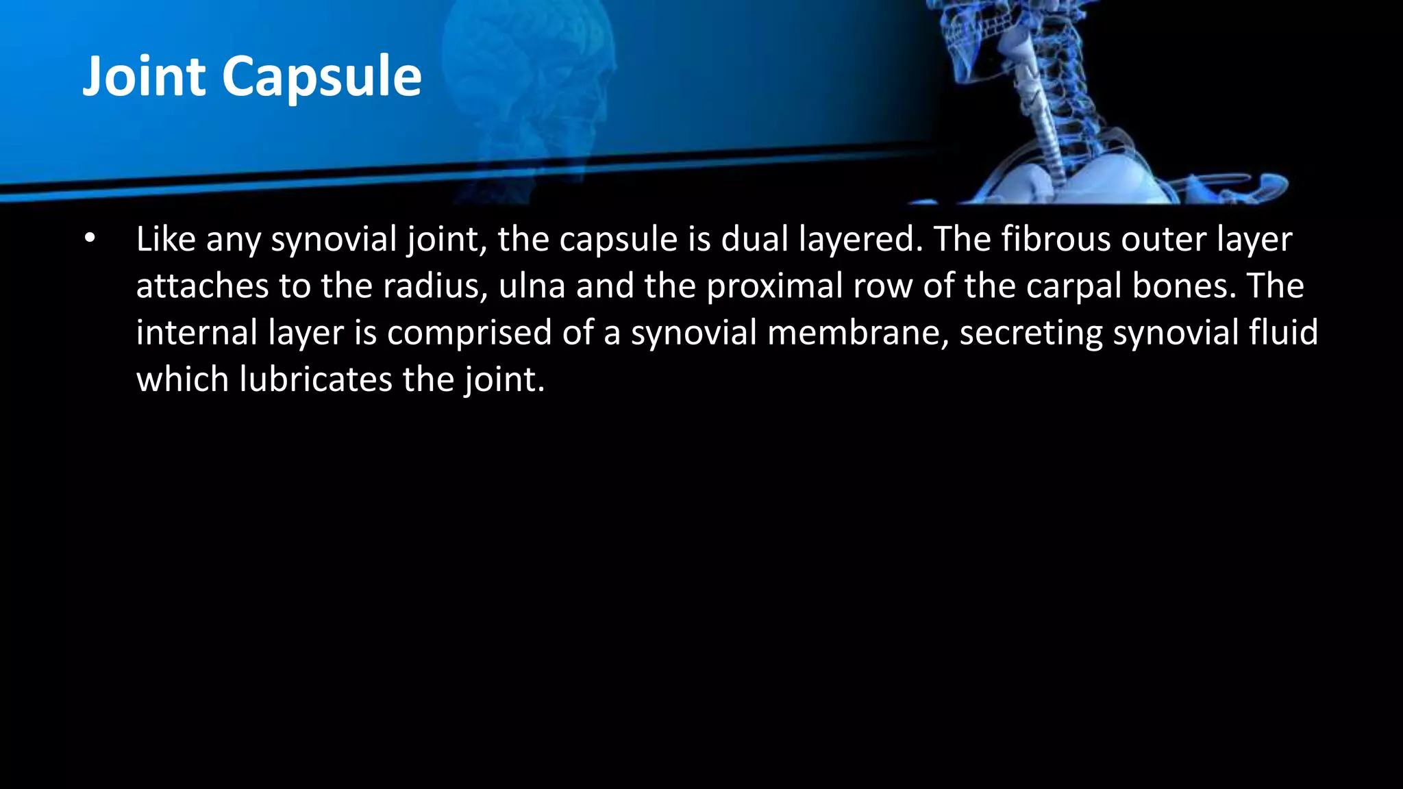 Anatomy Of Wrist joint | PPTX