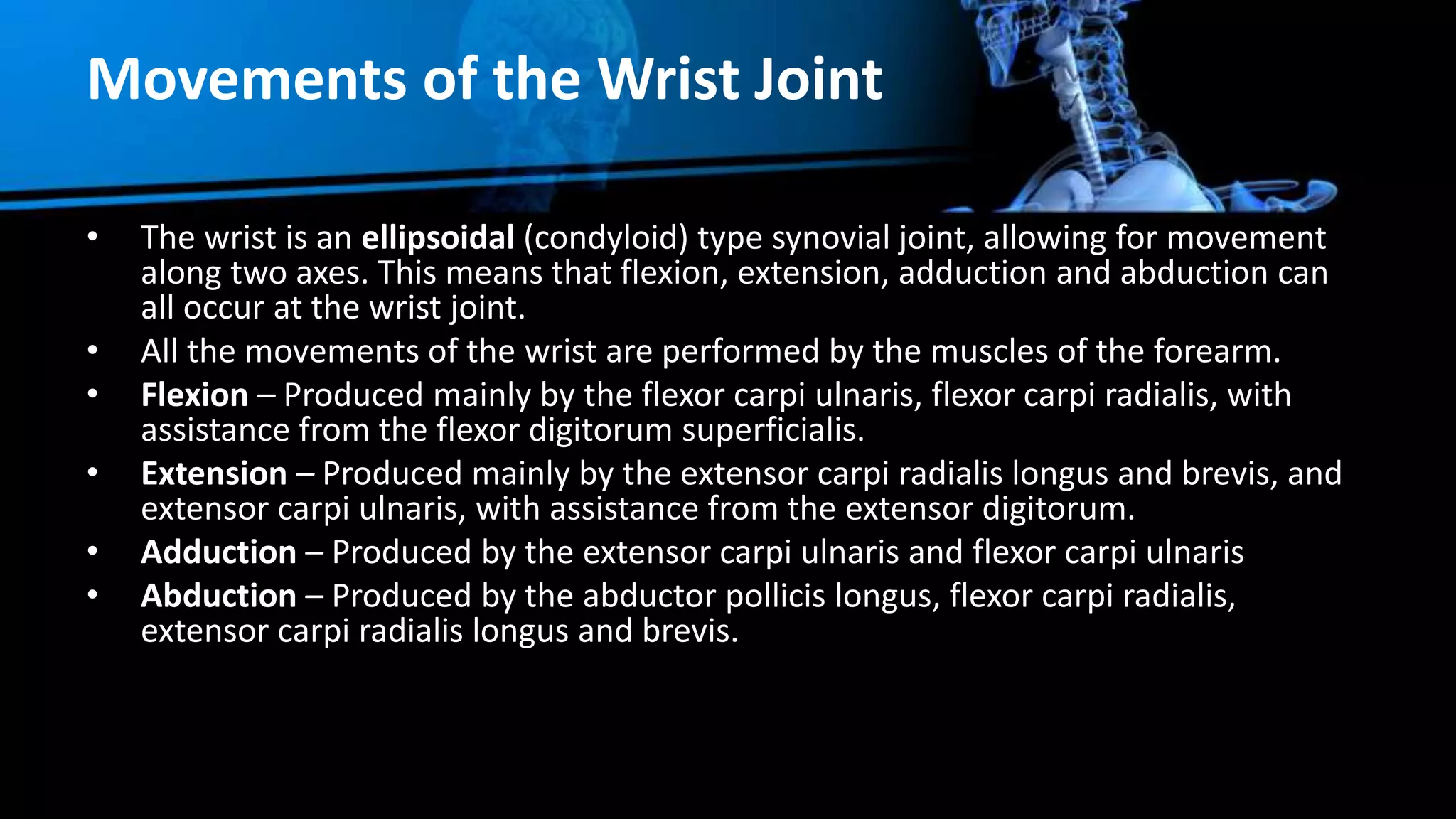Anatomy Of Wrist joint | PPTX
