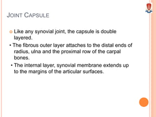 Wrist joint complex | PPT