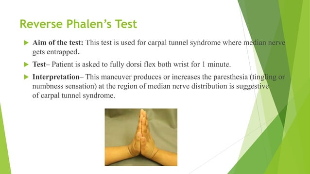 Orthopedic Test for the wrist joint | PPT
