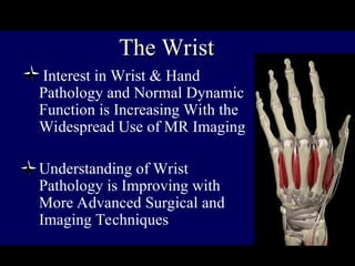 Wrist MRI Magnetic Resonance Imaging.ppt