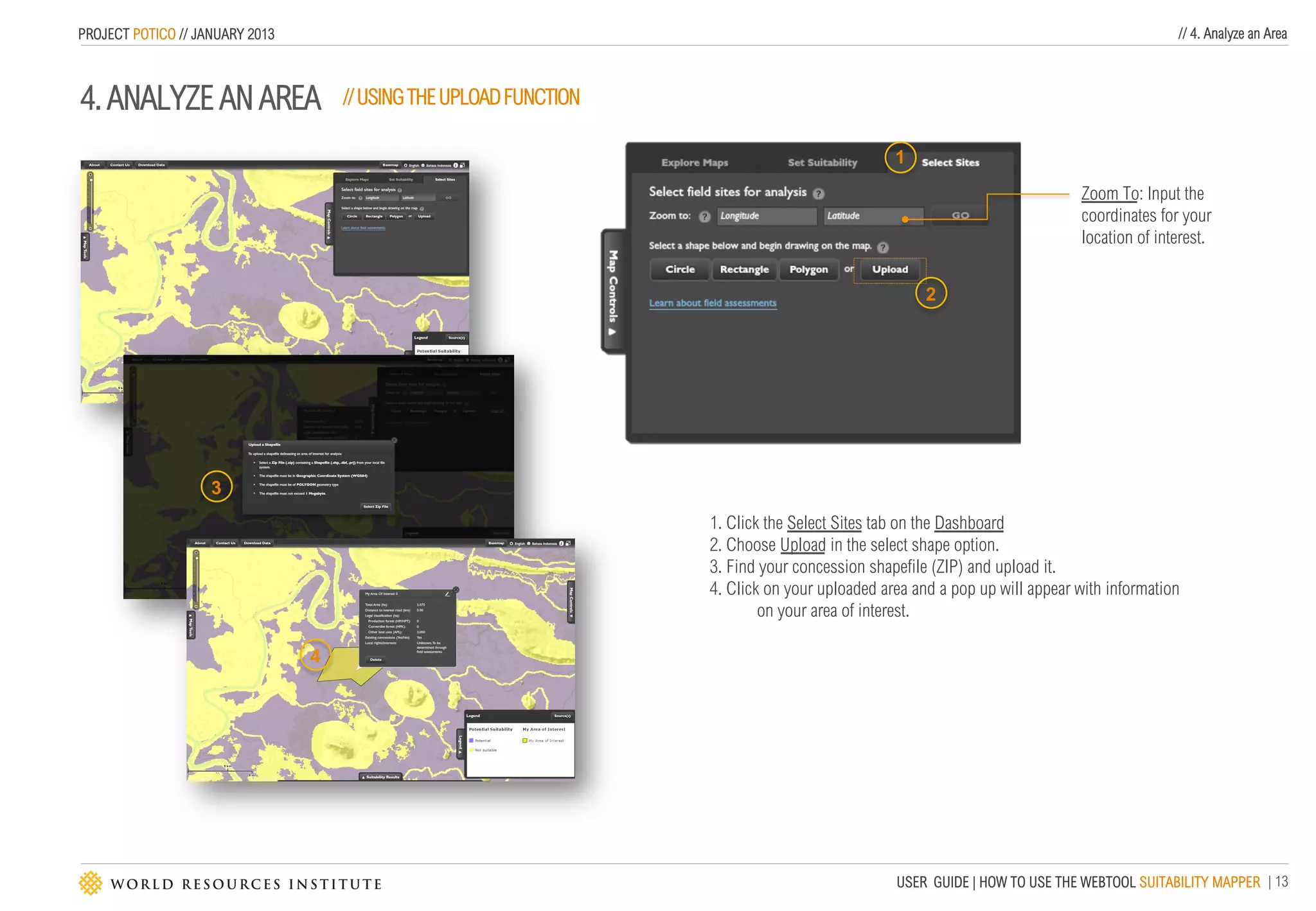WRI Suitability Mapper Manual - English | PDF