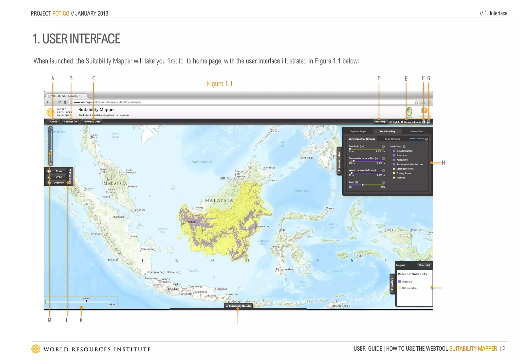 WRI Suitability Mapper Manual - English | PDF