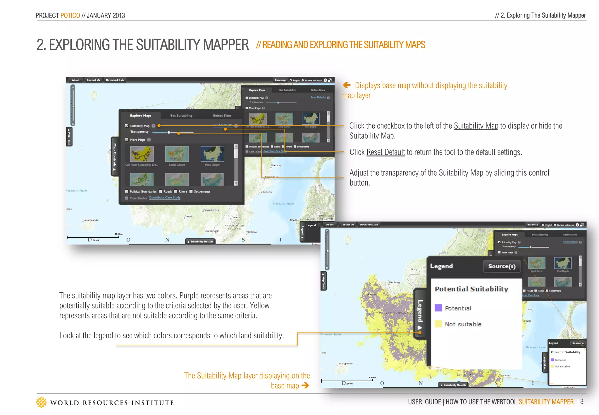 WRI Suitability Mapper Manual - English | PDF