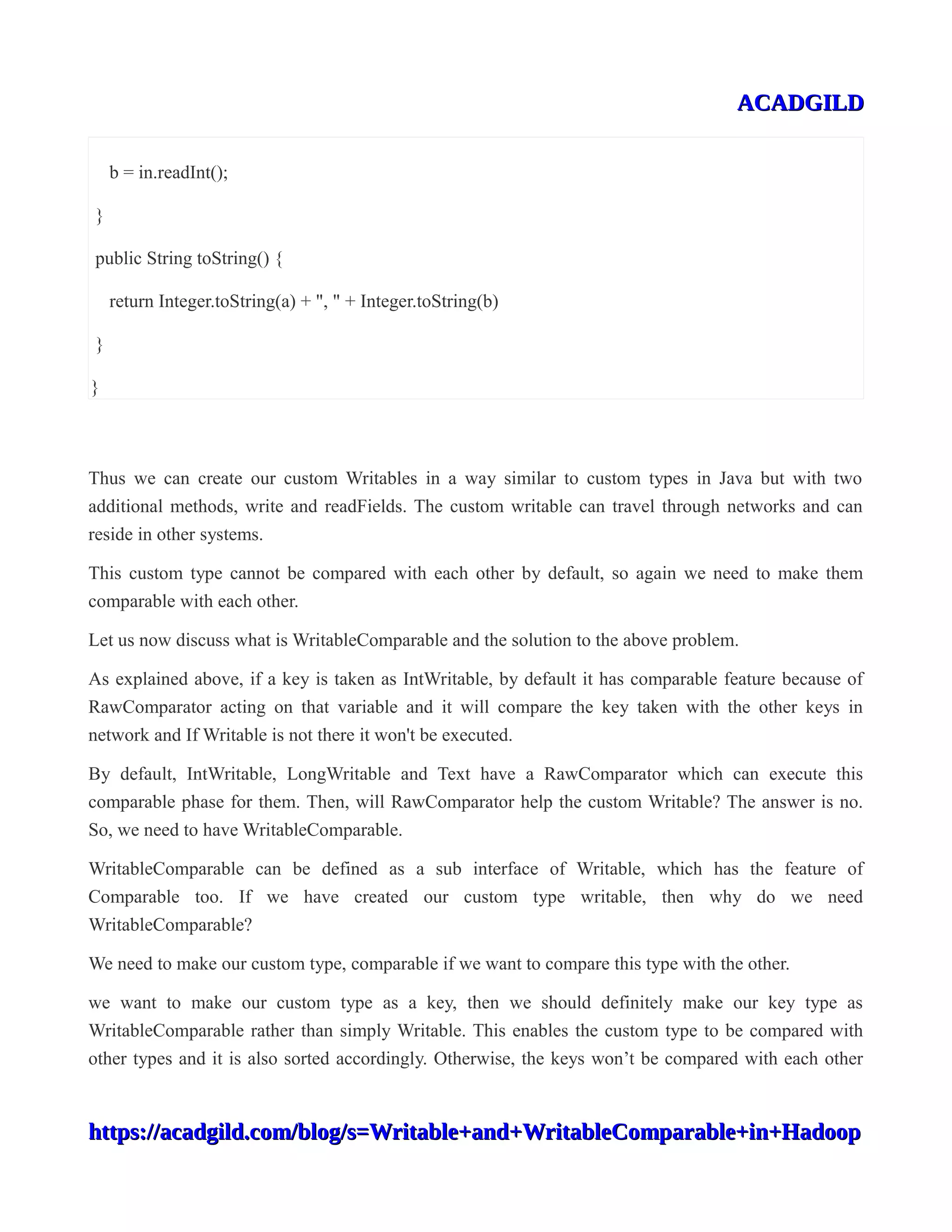 ACADGILD:: HADOOP LESSON | PDF