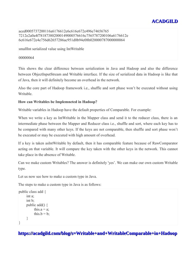 Acadgild Hadoop Lesson Odt Programming Languages Computing