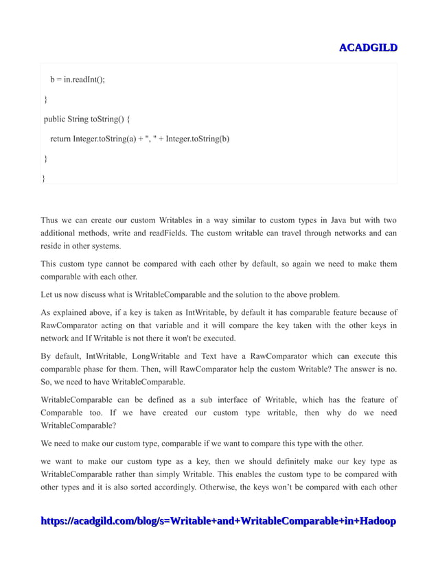 Acadgild Hadoop Lesson Odt Programming Languages Computing