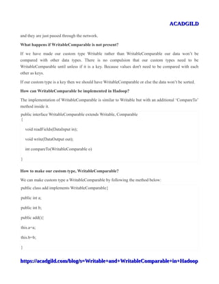 ACADGILD:: HADOOP LESSON | ODT | Programming Languages | Computing