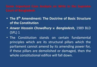 WRIT Jurisdiction of Supreme court of Bangladesh | PDF