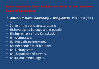WRIT Jurisdiction of Supreme court of Bangladesh | PDF